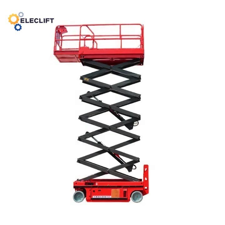 3km/H-5km/H Self Propelled Scissor Lift Man Lift Joystick Steering Control